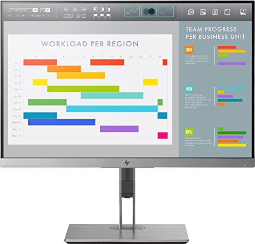 HP EliteDisplay E243i LED Display 61 cm (24") WUXGA Flat Black,Silver