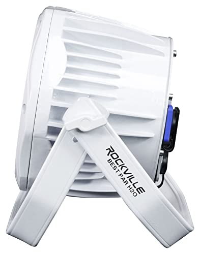 8) Rockville Best PAR H2O White Water Resistant Lights+Bags+Wireless DMX Control