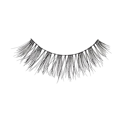 KISS Glueliner False Eyelashes, 'Glue Liner', 10 mm, Includes 1 Pair Of Lash, 1 Glue Liner, 1 Scissors, 1 Applicator, Travel Pouch, Contact Lens Friendly, Easy to Apply, Reusable Strip Lashes
