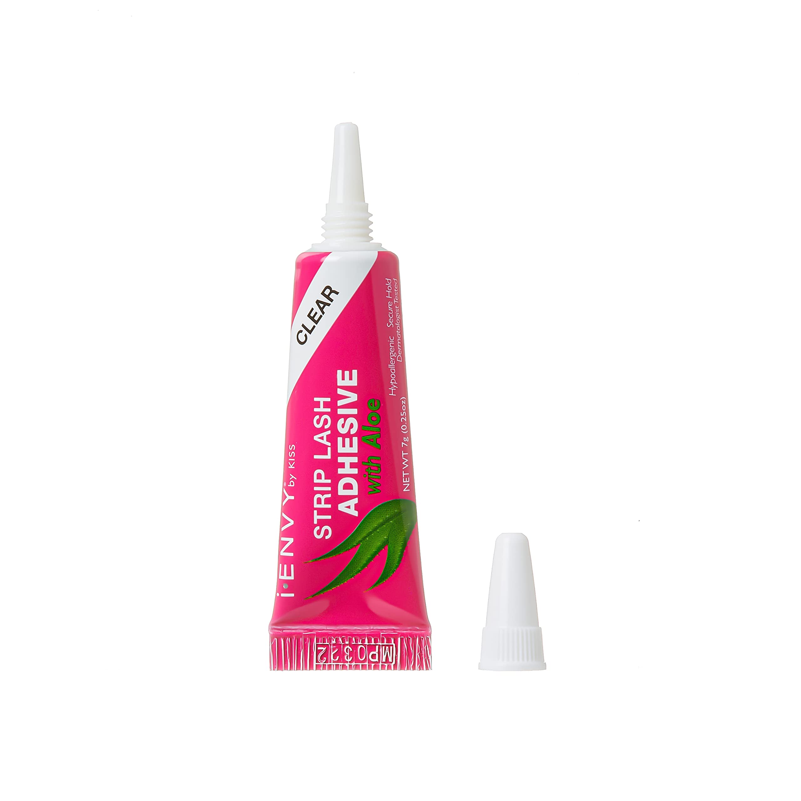 Kiss I Envy Clear 04 Eyelash Adhesive Strip with Alo 0.25 Ounce (7ml) (2 Pack)