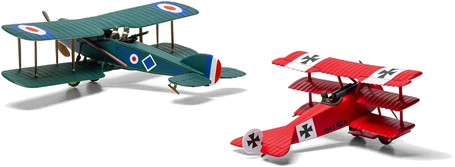 Airfix Vintage Classics Dogfight Doubles Fokker DR I vs. Bristol F.2B 1:72 WWI Military Aviation Plastic Model Kits A02141V