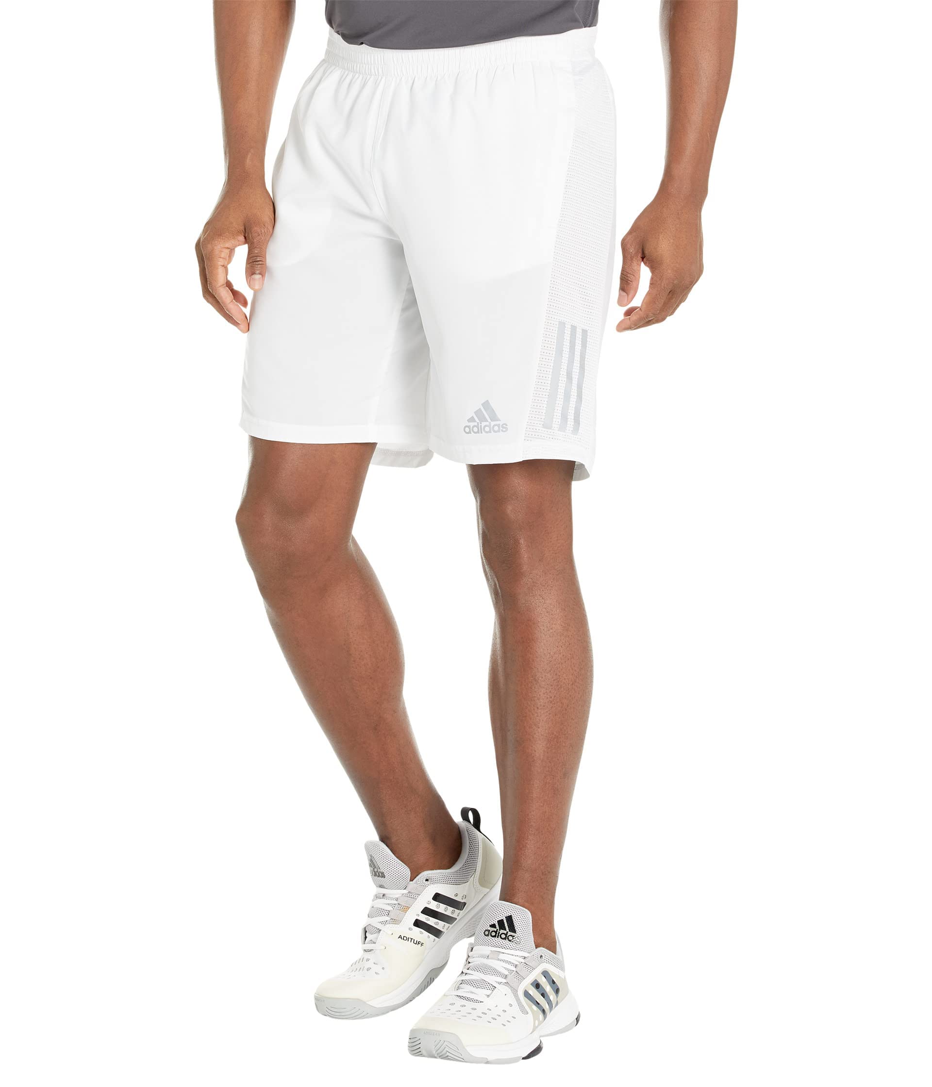 adidas Own The Run 9" Shorts White/Reflective Silver MD 9