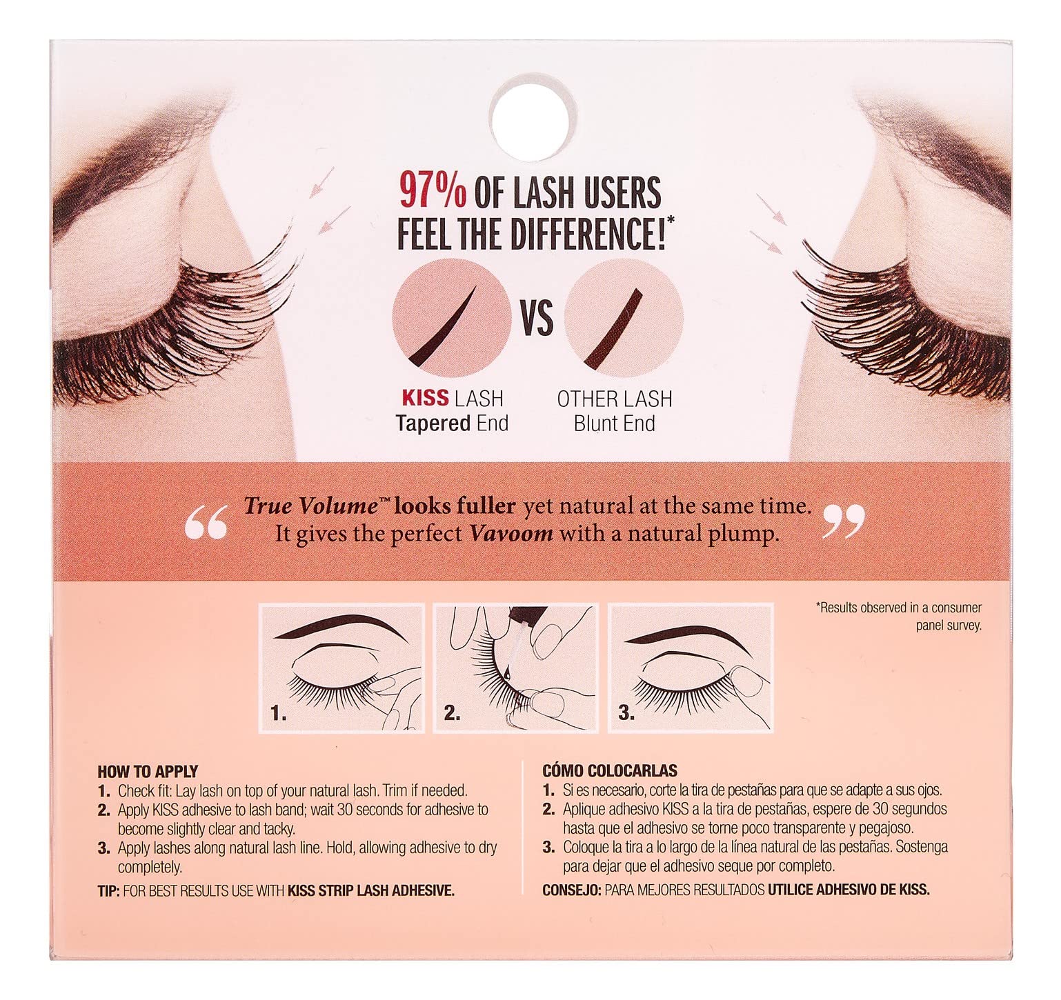 Kiss True Volume Lashes - Ritzy (Pack of 6)