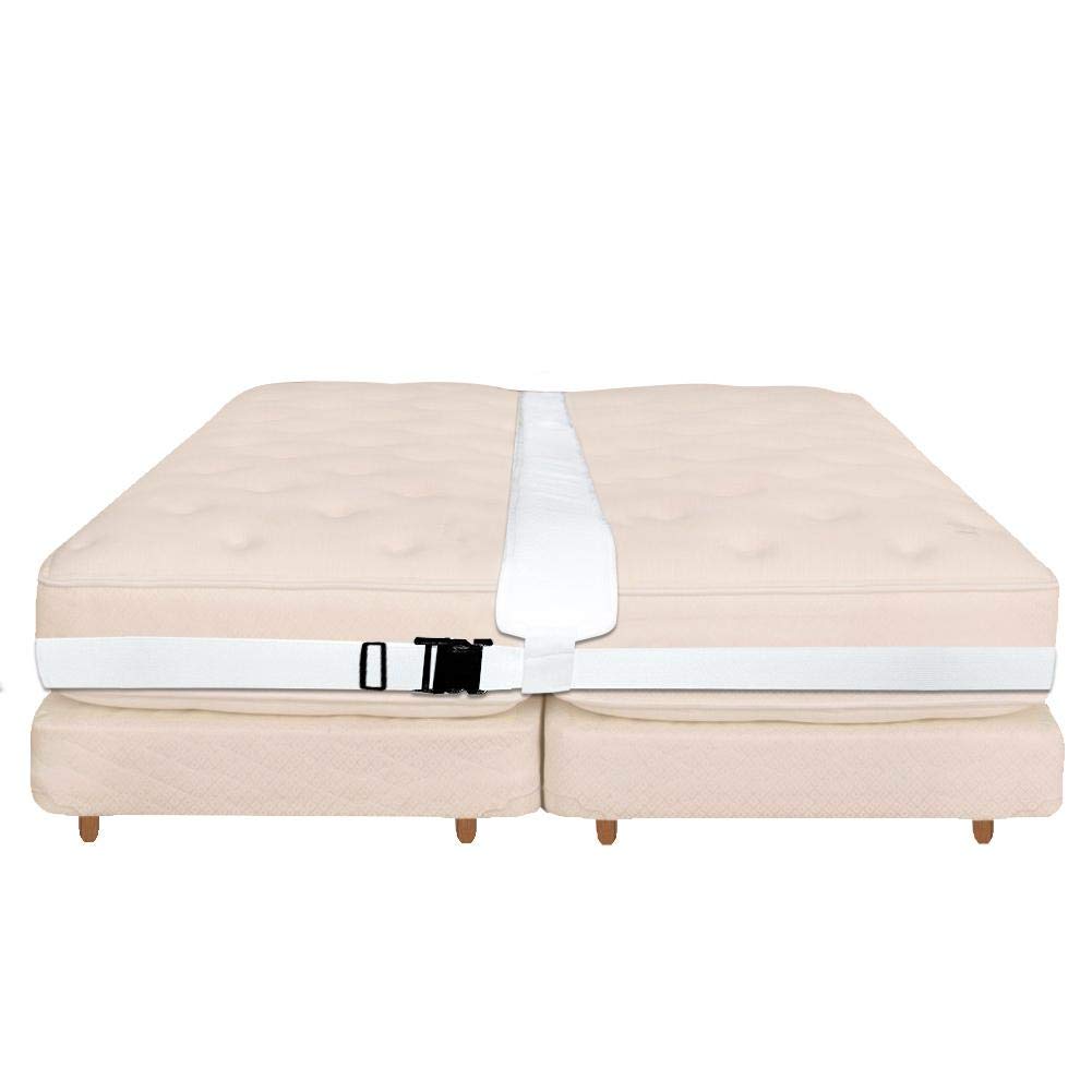 Bed Bridge Twin to King Converter Kit,Bed Gap Filler to Make Twin Beds Into a Larger Bed,Mattress Connector with Adjustable Connector Strap,Bed Gap Filler Pad for Guest Room and Travel 6.5" x 6.6'