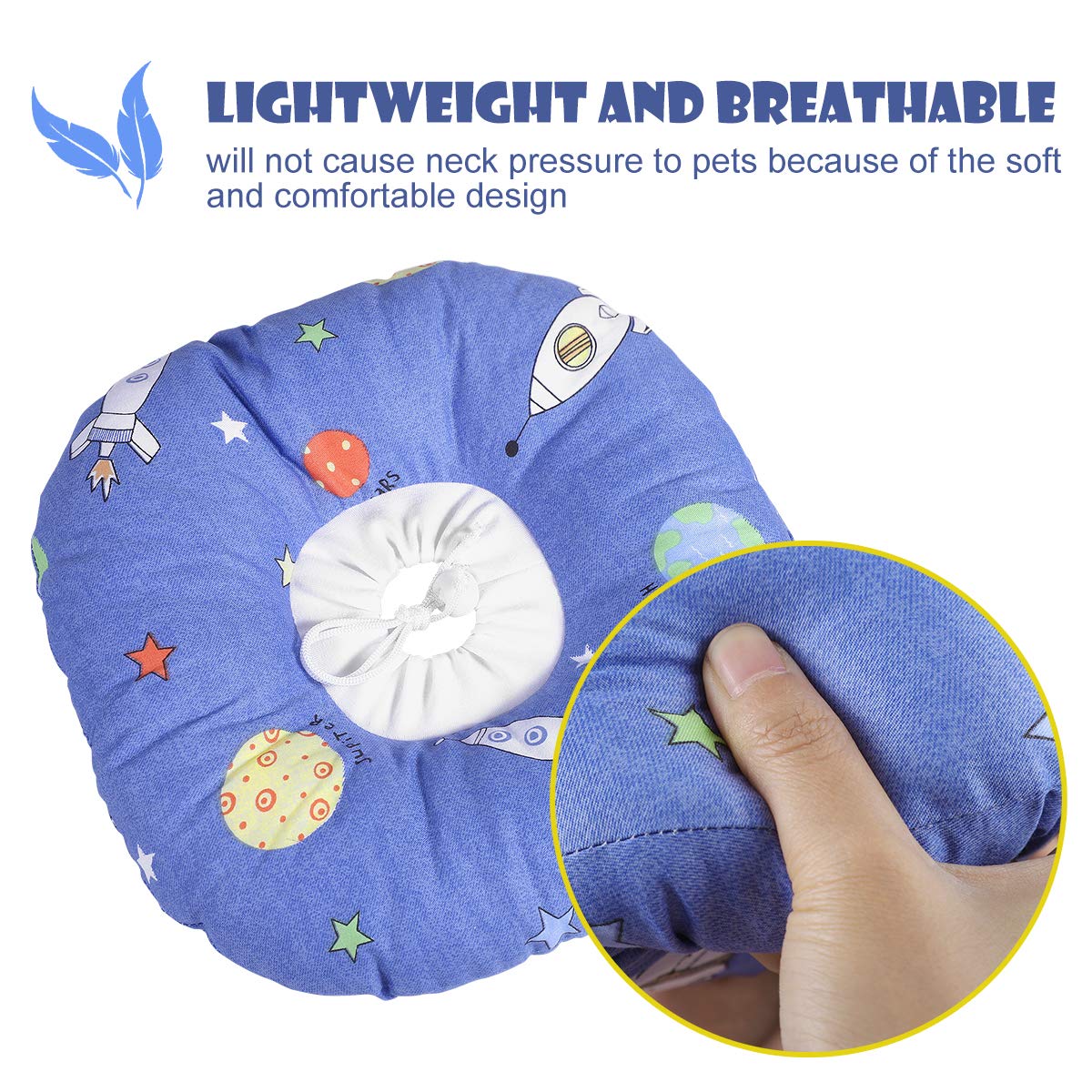 Cat Kitten Elizabeth Collar, Recovery Cone with Adjustable Soft Edge, Pet Headgear for -Bite Lick, Wound Healing Protection - Size M