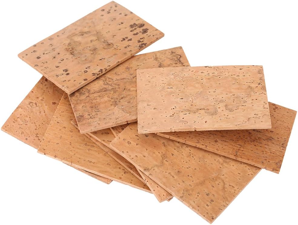 Alto Sax Neck Cork,10 Pcs Universal Sax Saxophone Neck Joint Cork Sheet for Alto/Soprano/Tenor Saxophone Neck Cork Saxophone Cork