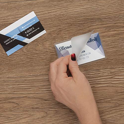 Samsill 3mil Thermal Laminating Pouches, Business Card Size, Clear, 2.25 x 3.75 Inch (200 Pack)