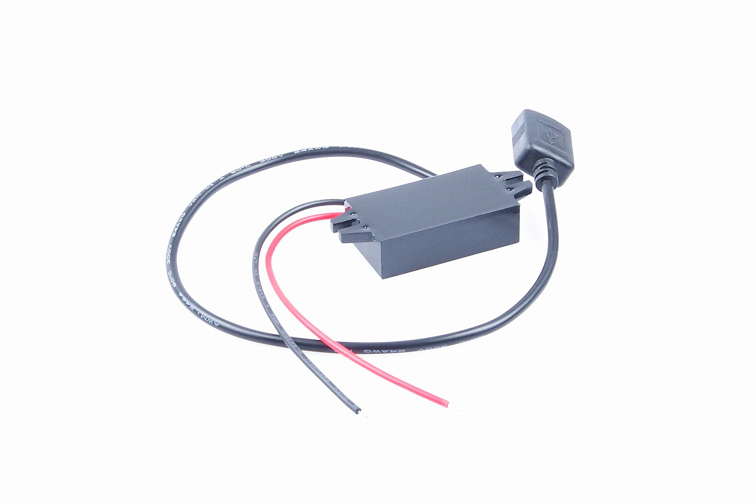 KNACRO DC-DC 12V to 5V 3A Step-Down Power Supply Module Car Power Converter Module A Type USB Female Output Port Over-Temperature Over-Current Short Circuit Protection