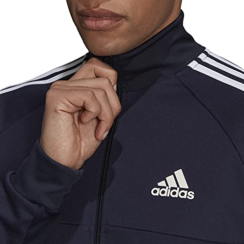 adidas Men's AEROREADY Sereno Cut 3-Stripes Slim Track Top, Legend Ink, Large