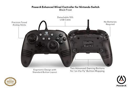 A Power Enhanced Wired Controller For Nintendo Switch - Black Frost (Nintendo Switch)