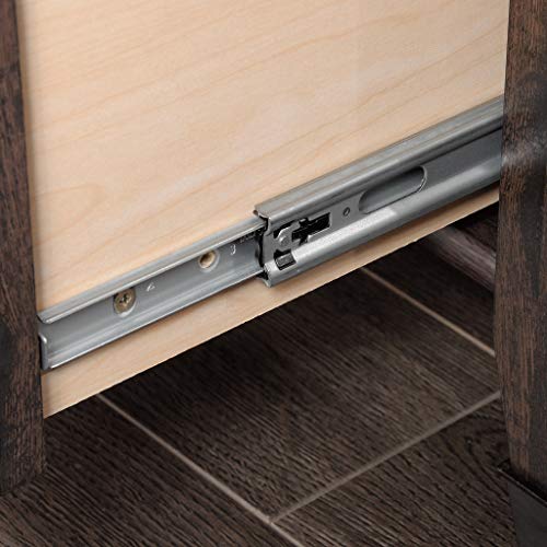 Sauder Carson Forge Computer Desk, Coffee Oak finish