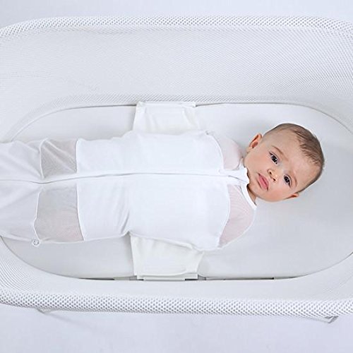 Happiest Baby SNOO Bassinet Fitted Sheet - 100% Organic Cotton Nursery Bedding - Fits SNOO Sleeper Crib Mattress (White)
