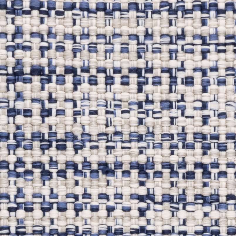 Dash and Albert Journey Blue Handwoven Indoor/Outdoor Rug, 8 X 10 Feet, Blue/Grey Geometric Pattern