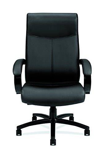 HON Validate Big and Tall Executive Chair - Leather Computer Chair for Office Desk, Black (HVL685)