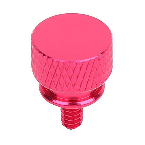Computer Case Thumb Screws, Hand Tighten Screws Knurled Aluminum Alloy 20PCS/Set for Repair Mounting for Manual Operation(Pink)