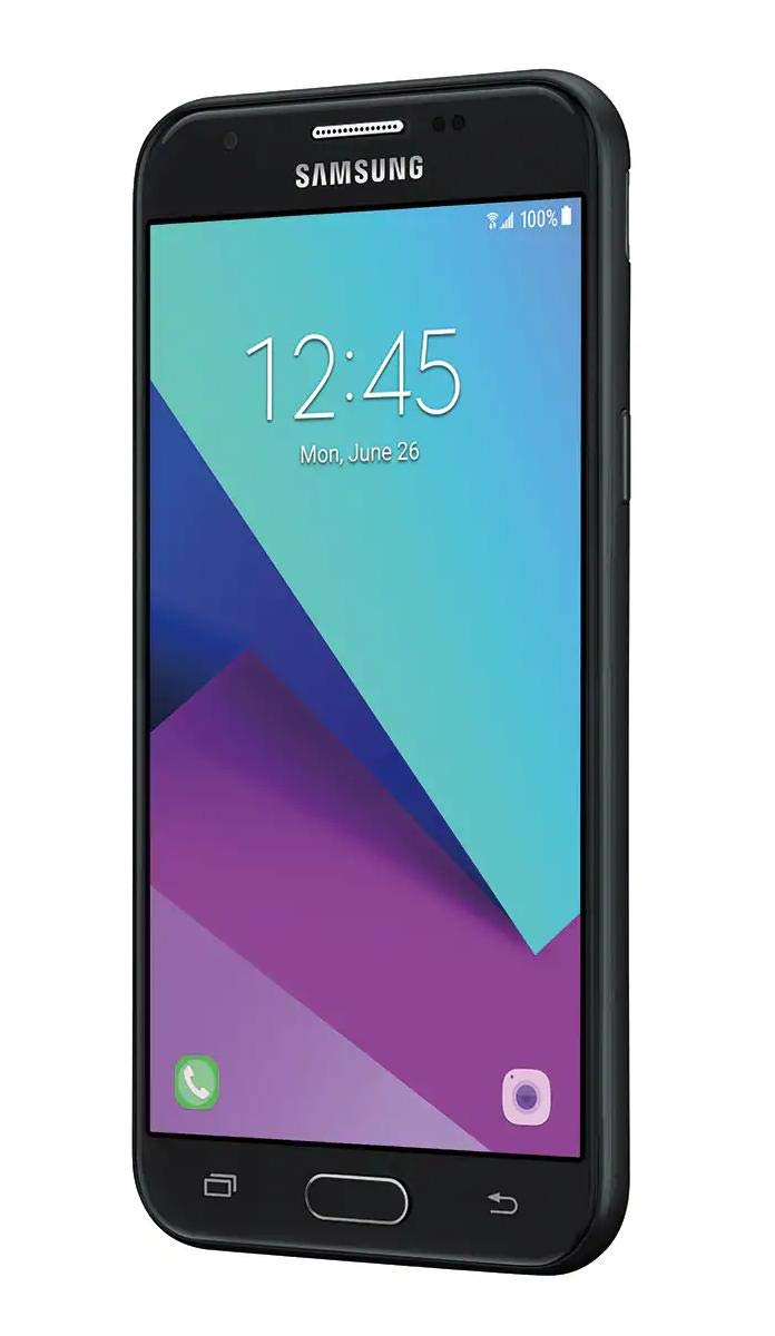 Samsung Galaxy J3 Prime J327A | (16GB, 1.5 RAM) | 5" Full HD Display | Dual Camera | 2,600 mAh Battery | Android 7.0 Nougat | 4G LTE | GSM Unlocked Smartphone - (Black)