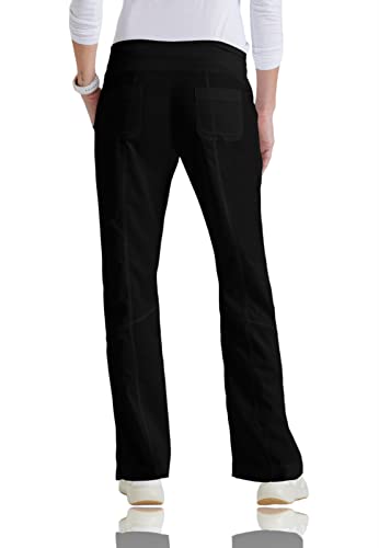 Grey's Anatomy 4276 4 Pkt Yoga Knit Waistband Pant (Black, Medium)