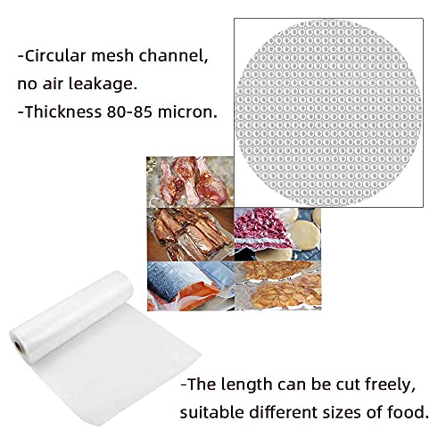 Chef Prosentials Vacuum Sealer Bag Roll, Food Fresh Saver Storage Sous Vide Bag, 11"x50', 2 rolls
