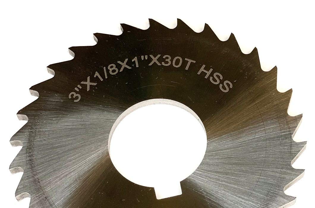 HHIP 5071-4208 3 x 1/8 x 1" High Speed Steel Plain Slitting Saw