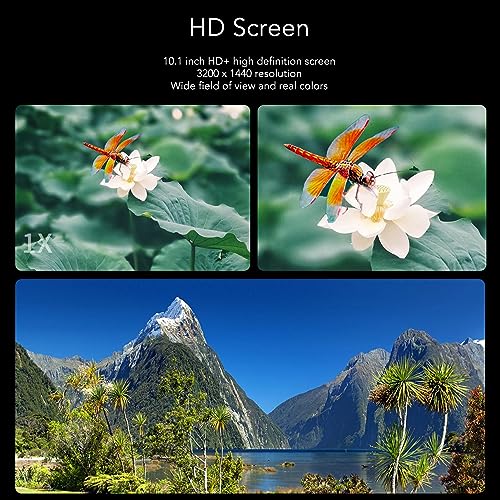 Airshi 10.1 Inch Tablet, 8GB RAM 128GB ROM 5G WiFi Octa CPU 4G LTE Tablet PC 13MP Rear Camera for Business for Work (Black)