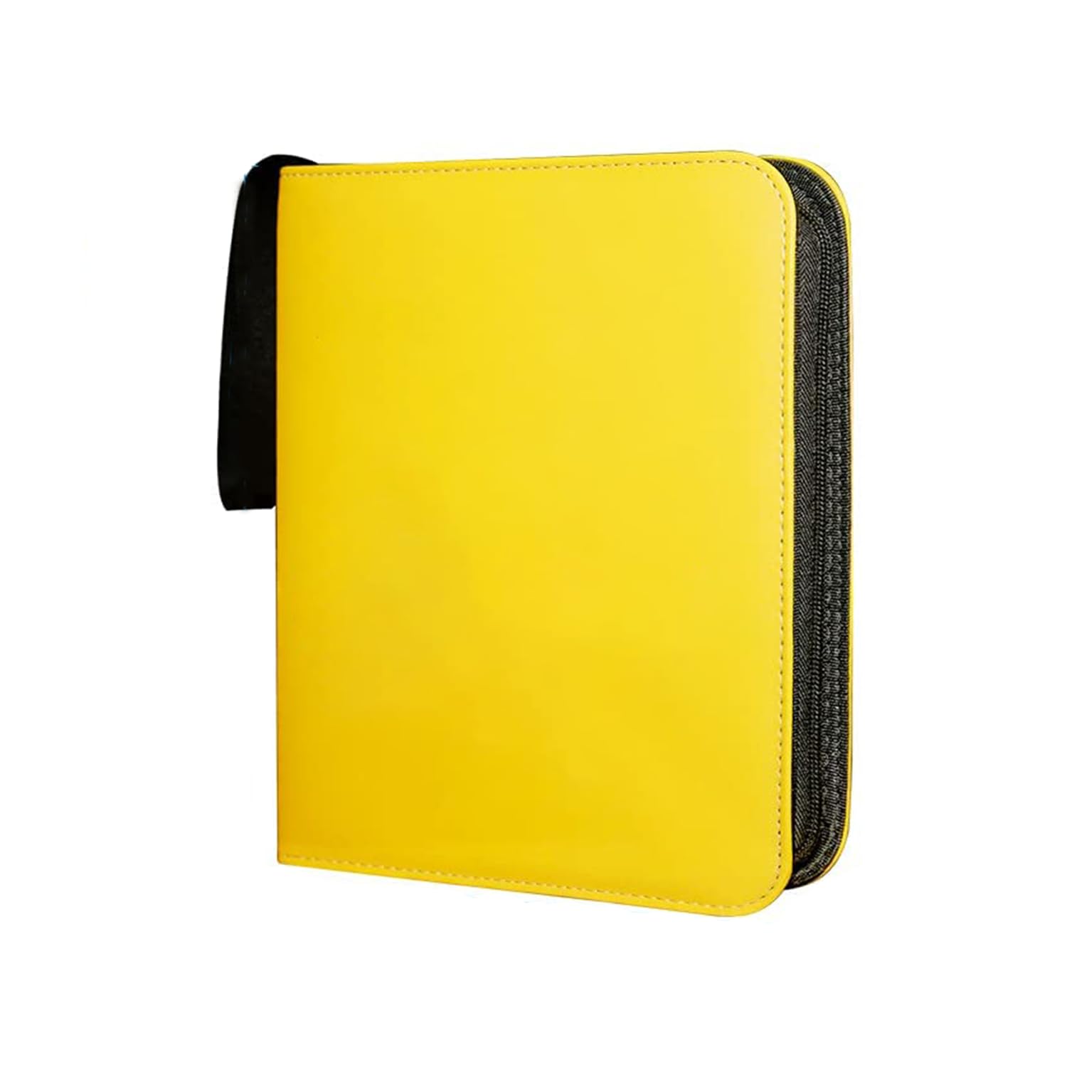 Hozzi 4-Pocket Trading Card Binder, Fits 400 Cards with 50 Removable Sleeves, Football Basketball Baseball Card Collector Album Holder, Toys Gifts for Kids Yellow