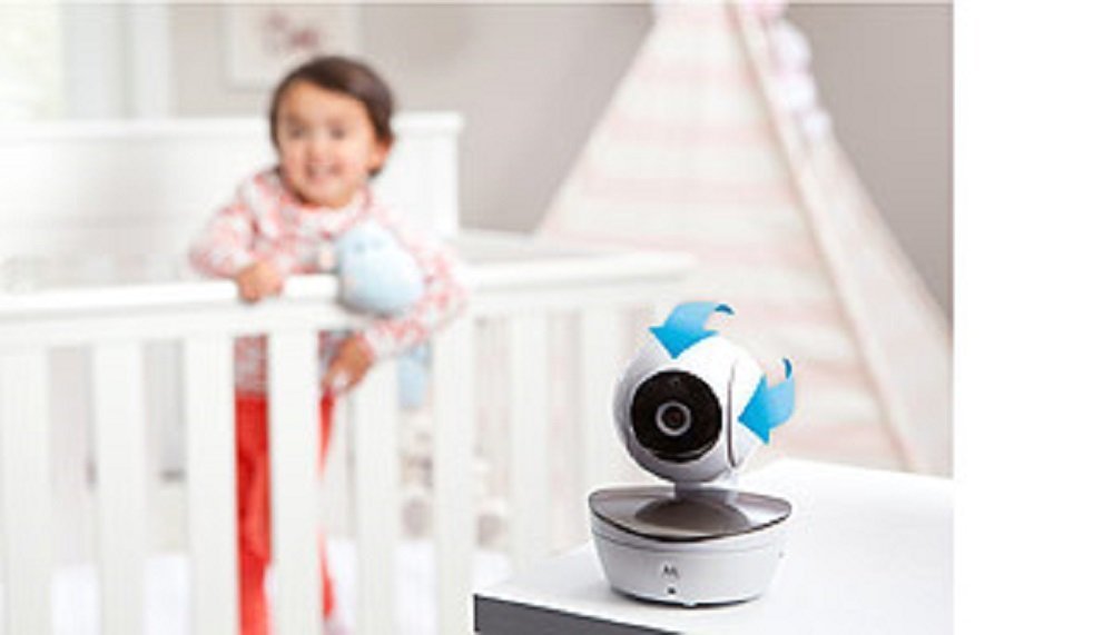 Motorola Digital Video Baby Monitor MBP41S with Video 2.8 Inch Color Screen, Infrared Night Vision, with Camera Pan, Tilt, and Zoom … (2.8" Screen - One Camera)