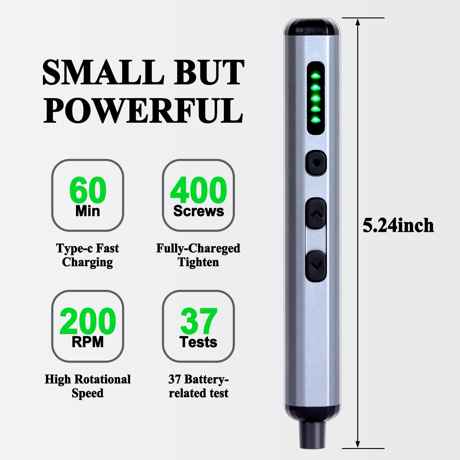 Aeglemana Mini Electric Screwdriver Set,68 in 1 portable electric screwdriver-64 S2 Universal Bits-5 Torque Settings,4 LED Lights- Suitable for laptop toys,Small Electric Screwdriver Cordless toolkits