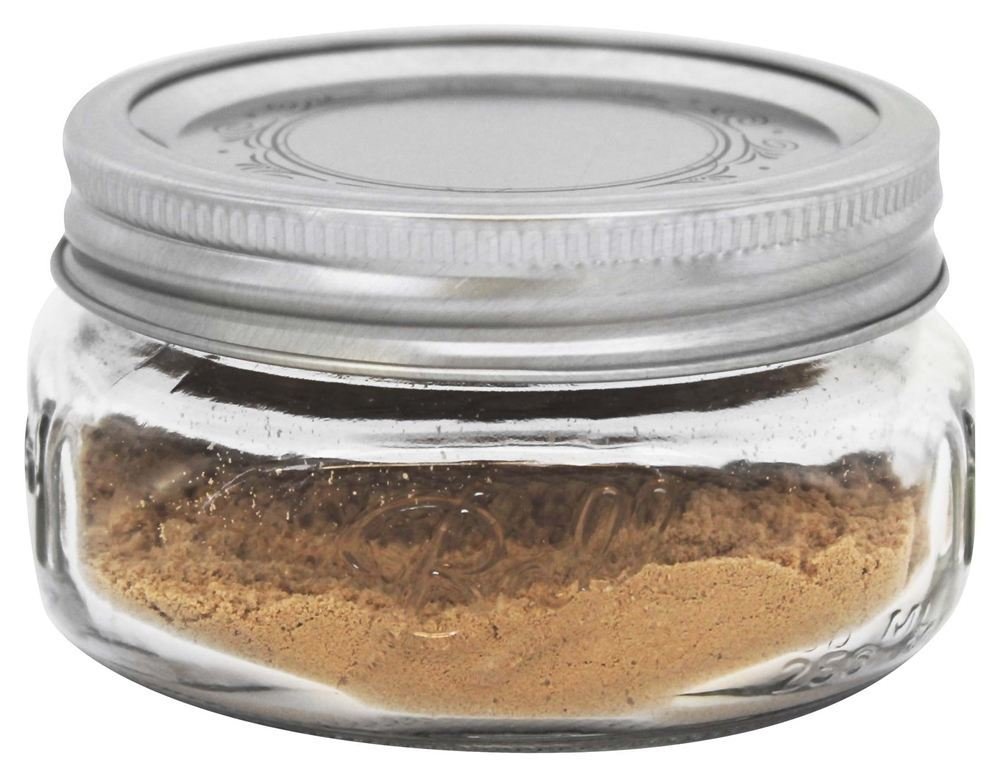 Ball FBA_61162 Collection Elite Half Pint, Wide Mouth, Set of 4, 4 Count (Pack of 1), Brushed Silver Lid, Clear Jar