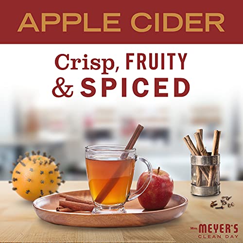MRS. MEYER'S CLEAN DAY Liquid Hand Soap, Cruelty Free & Biodegradable Hand Wash Made with Essential Oils, Apple Cider Scent, 12.5 Fl oz Bottle (Pack of 1)