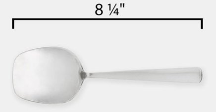 Town Foodservice 22806 Serving Spoon 8 1/4'' (Set of 2)