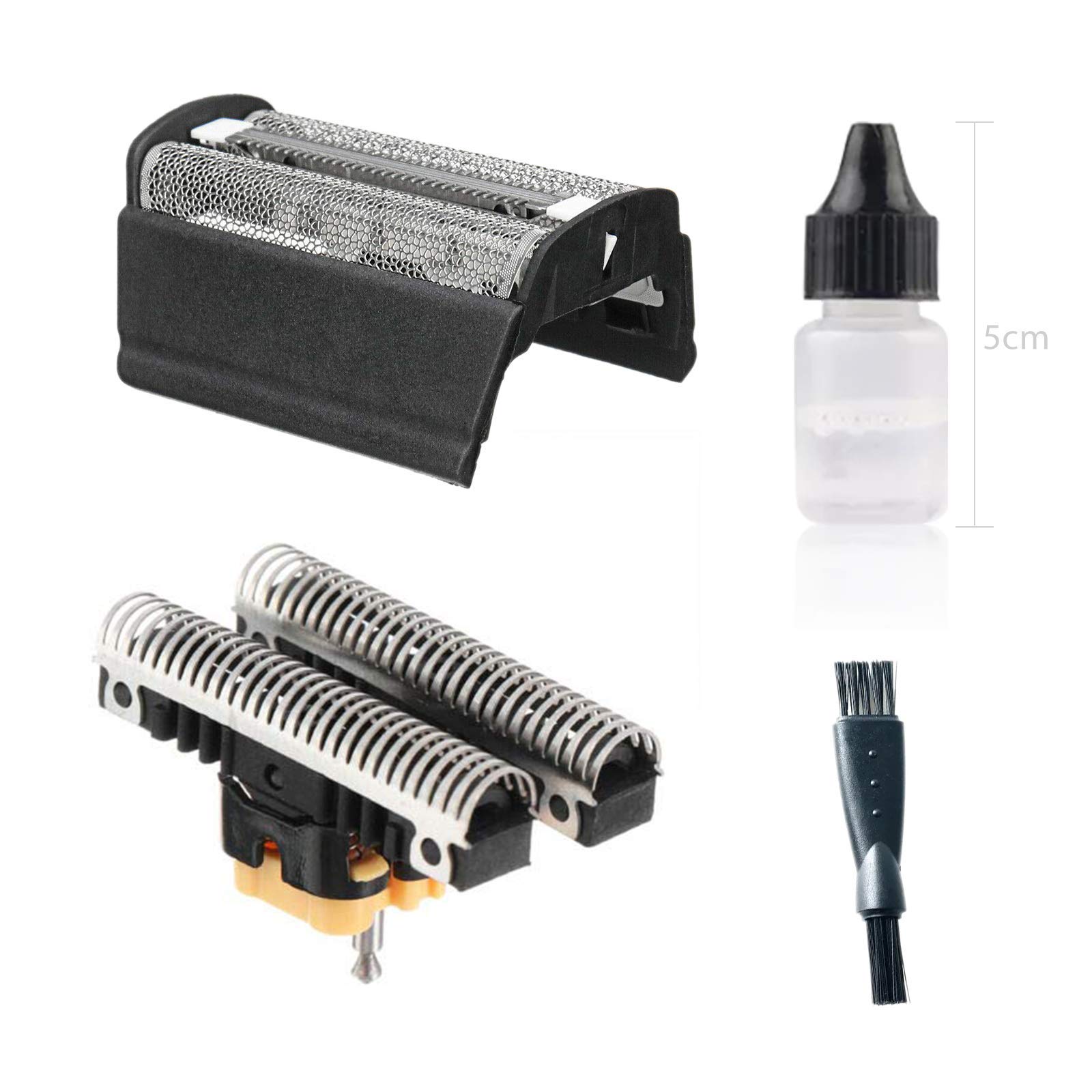 Replacement Foil&Cutter w/Rozor Shaver Oil+ Clean Brush for Braun 31B 5000 Shaver 5610 5611 5612 5614 5414 5417 5427 5443 5444