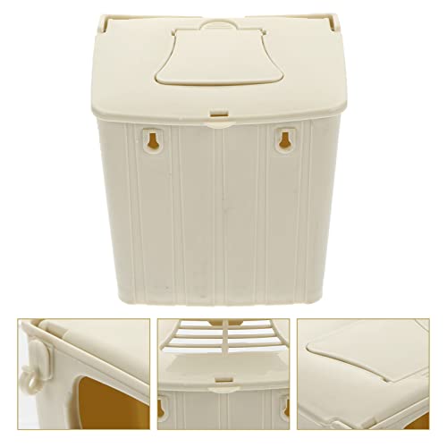 balacoo Bird Cage Parrot Breeding Box Nesting Box: 2pcs Parakeet Bird Nest House Cage Mounted Plastic Hanging Bird Hut for Finch Cockatiel Budgie Conure Parrot