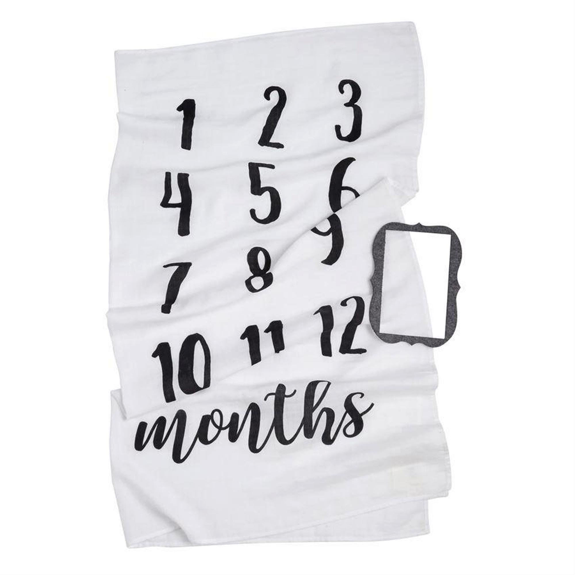 Mud Pie Monthly Milestone Blanket Photo Prop Set