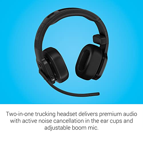 Garmin dēzl™ Headset 200, 2-in-1 Premium Trucking Headset, Active Noise Cancellation, Superior Battery Life and Memory Foam Ear Pads,Black