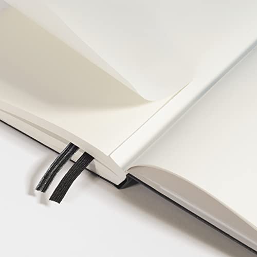 LEUCHTTURM1917 - Notebook Softcover Medium A5-123 Numbered Pages for Writing and Journaling (Dotted, Black)