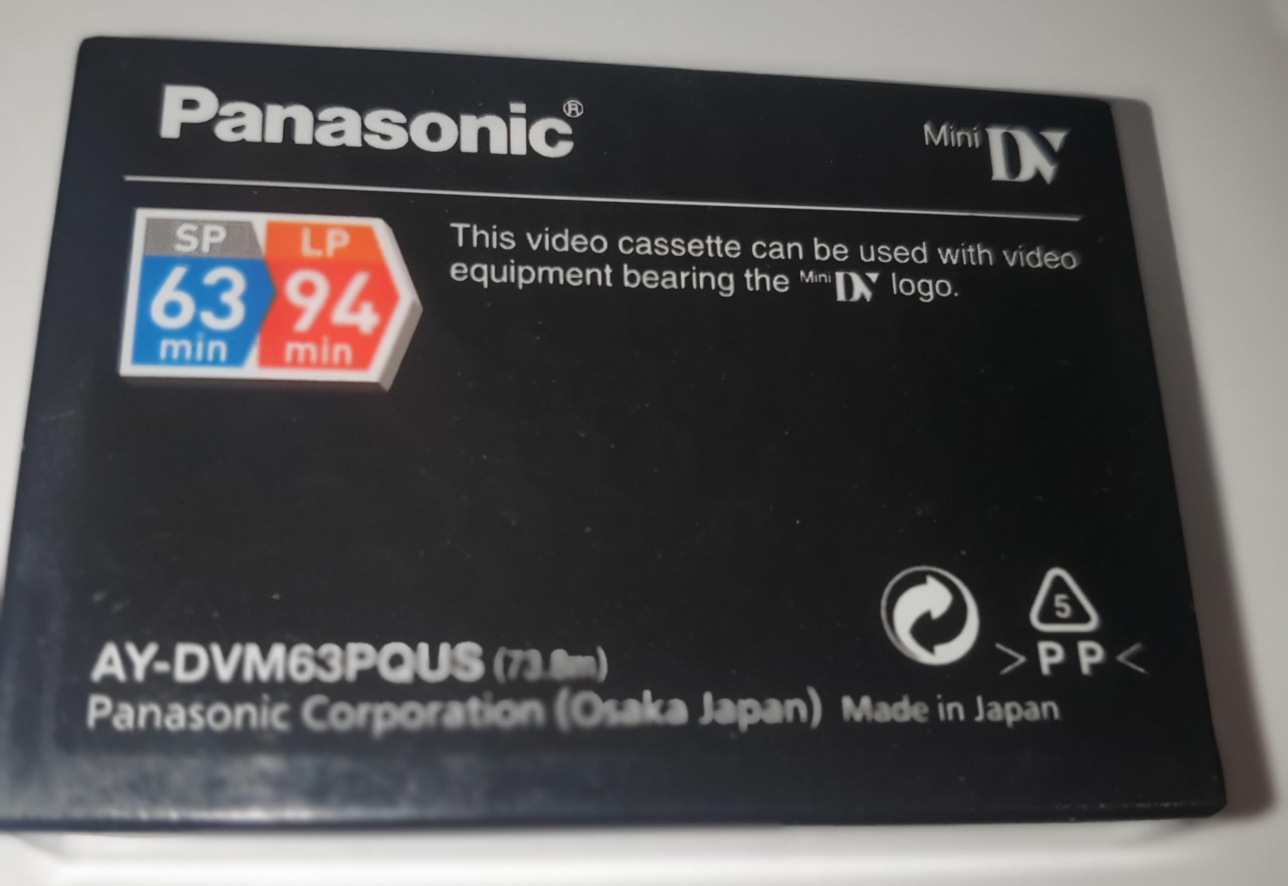 Camcorder DV Tape Compatible with Sony DCR-TRV33 Camcorder DV Tape 60 Minutes Mini DV Video Cassette - Replacement by Panasonic