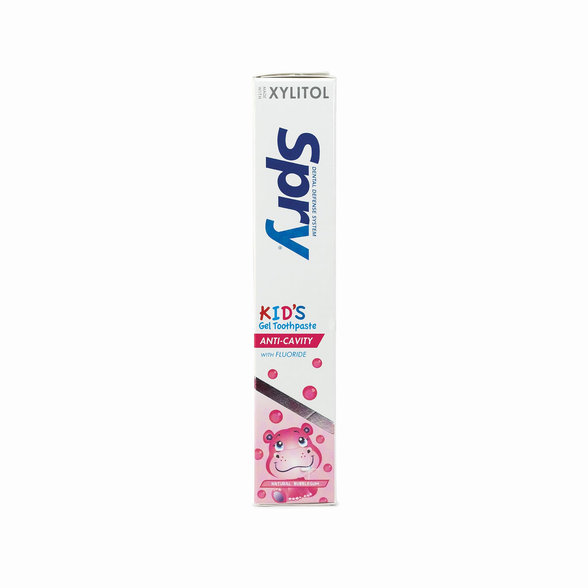Spry Xylitol Toothpaste for Kids 5oz. Kids Toothpaste with Fluoride, Teeth Whitening Kids Toothpaste with Xylitol, Natural Breath Freshening, Mouth Moisturizing Ingredients, Bubble Gum (Pack of 1)