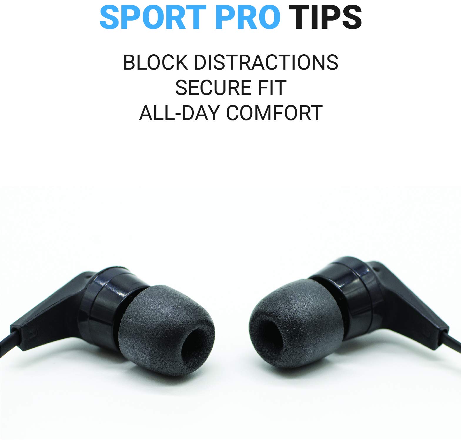 Comply Aware Pro SmartCore Earbud Tips Variety Pack - Situational Awareness - Sport Pro, Audio Pro, Aware Pro (Medium, 3 Pairs)