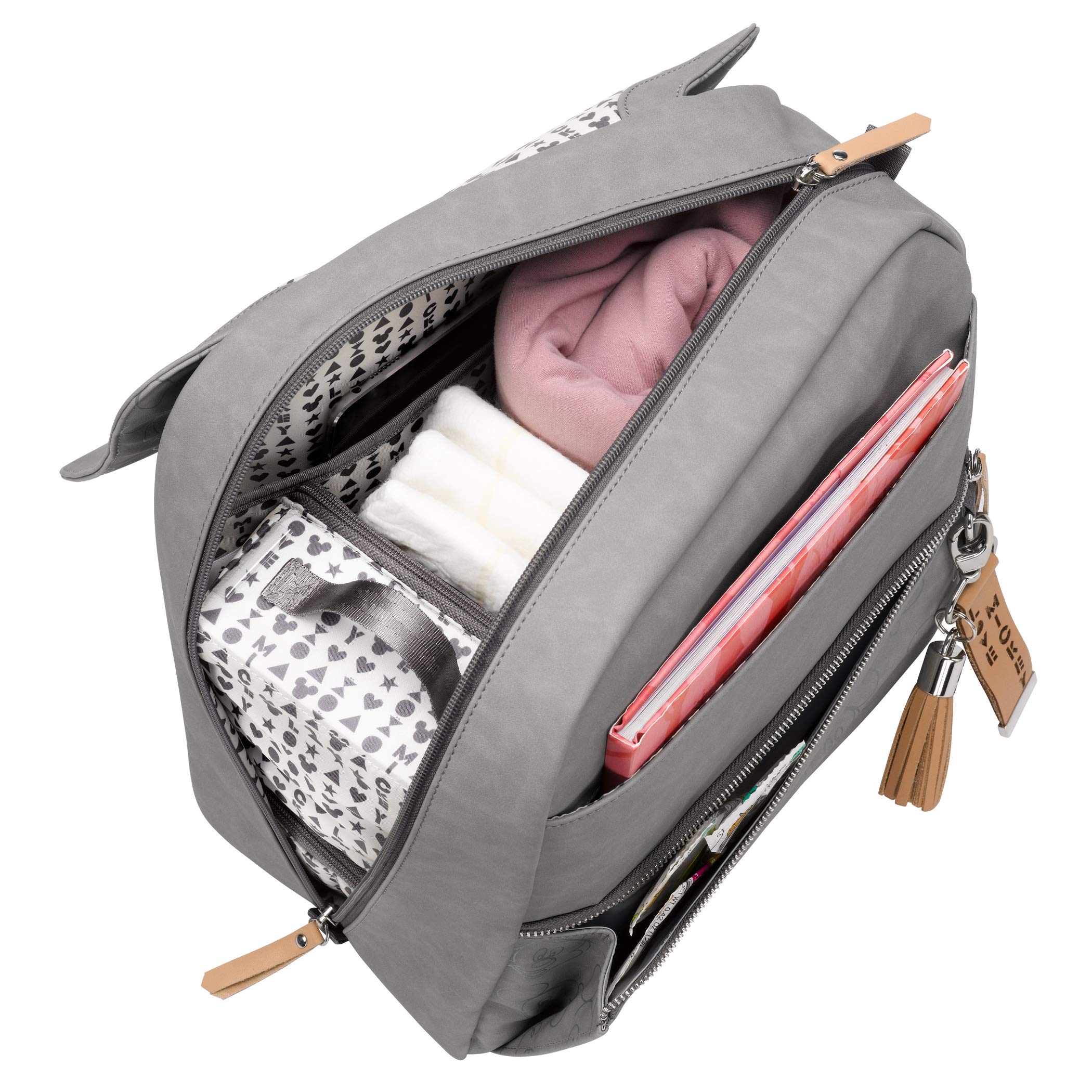 Petunia Pickle Bottom Meta Backpack - Laptop Backpack, Love Mickey Mouse, Unisex, Stylish, Spacious, and Sleek