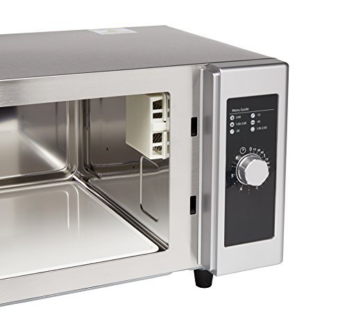 Amana RMS10DS Light-Duty Commercial Microwave Oven with Dial Timer, Stainless Steel, 120-Volts, 1000-Watts