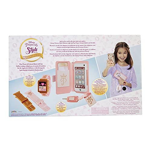 Disney Princess Style Collection Role Play Set with Toy Smartphone and Watch for Girls [Amazon Exclusive]