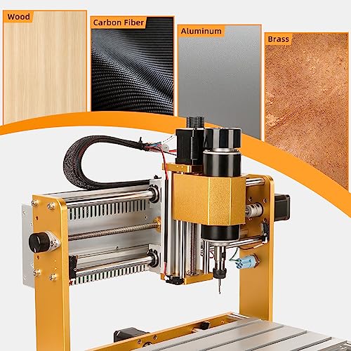 ANNOYTOOLS 500W CNC Router Machine, 3018 Pro MAX CNC Machine,Upgraded 3-Axis All-Metal Milling Machine for Wood Acrylic MDF Nylon Carbon Fiber Carving Cutting