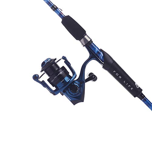 Abu Garcia 6’6” Aqua Max Fishing Rod and Reel Spinning Combo, 3+1 Ball Bearings with Lightweight Graphite Body & Rotor, Lightweight and Durable