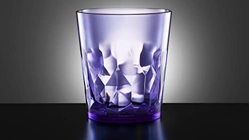 SCANDINOVIA - 13 oz Unbreakable Premium Drinking Glasses - Set of 6 - Tritan Plastic Tumbler Cups Reusable - Perfect for Gifts - BPA Free - Dishwasher Safe - Stackable