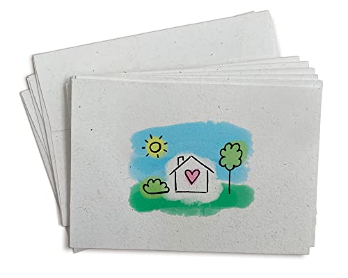Home Sweet Home Blank Cards - 24 Greeting Cards with Envelopes - Change of Address Notecards