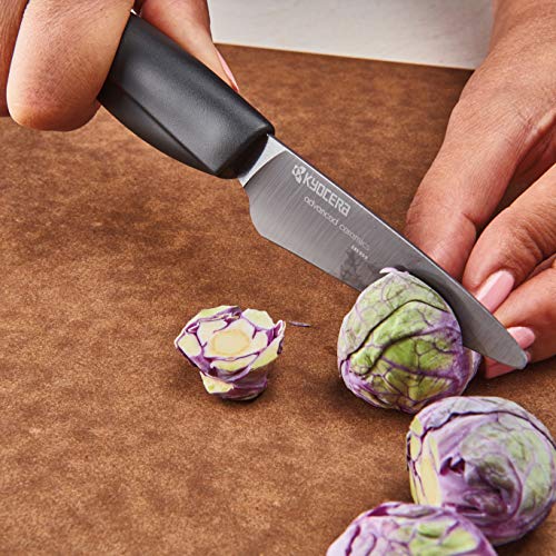 Kyocera Innovation Ceramic Kitchen Knife, 3" PARING, BLACK