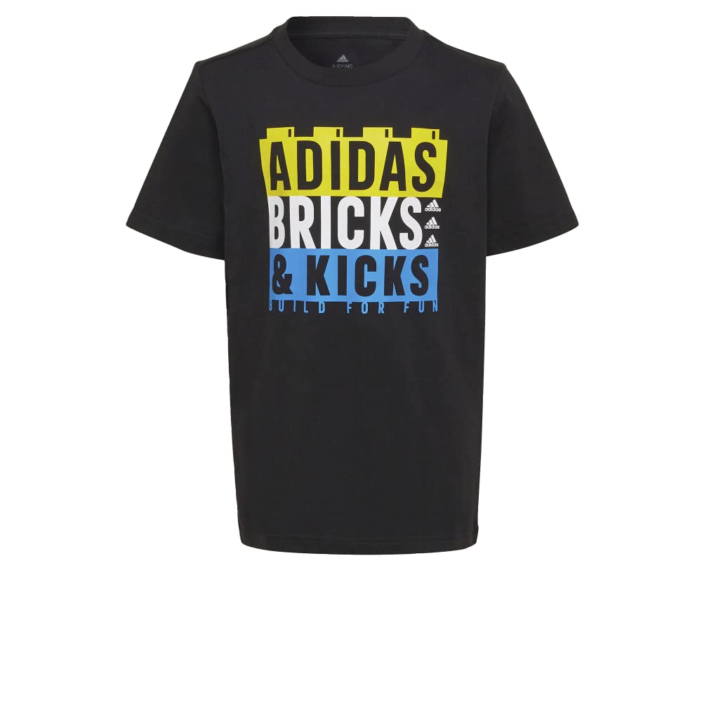 adidas x Classic Lego® Graphic Tee Kids', Black, Size XL