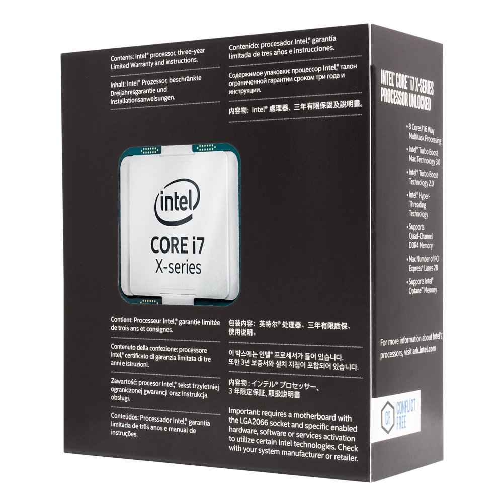 Intel Core i7-7740X X-Series Processor 4 Cores up to 4.50GHz Turbo Unlocked FCLGA2066 X299 Series 112W