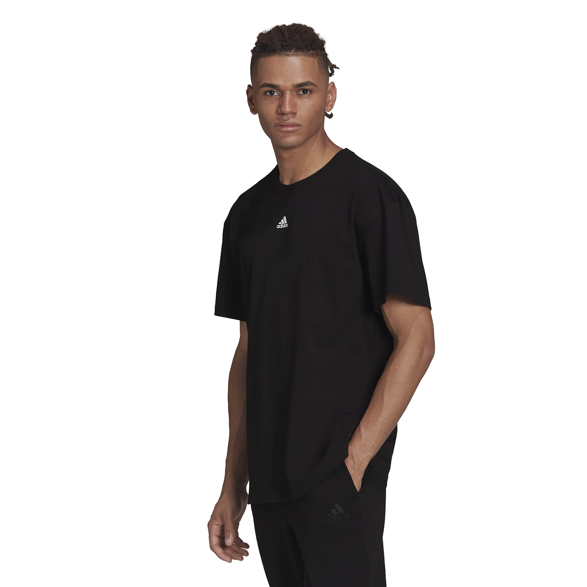 adidas Men's Essentials Feelvivid Tee, Non-Dyed, Small