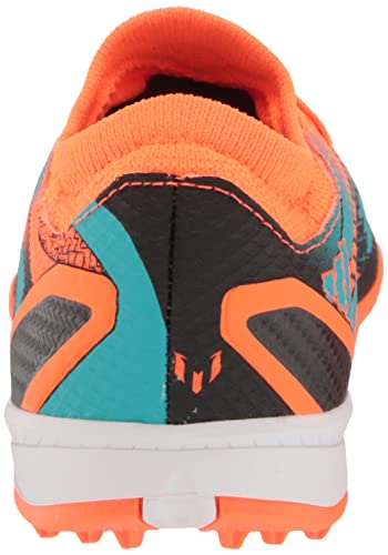 adidas X SPEEDPORTAL Messi.3 Turf Soccer Shoe, Team Solar Orange/Mint Rush/Black, 4 US Unisex Big Kid